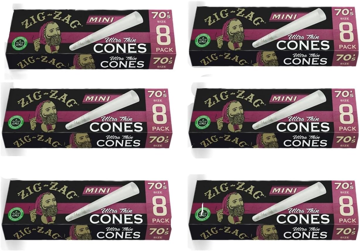 Amazon.com: Zig-Zag 70mm Ultra Thin Pre Rolled Cones - Easy Fill ...