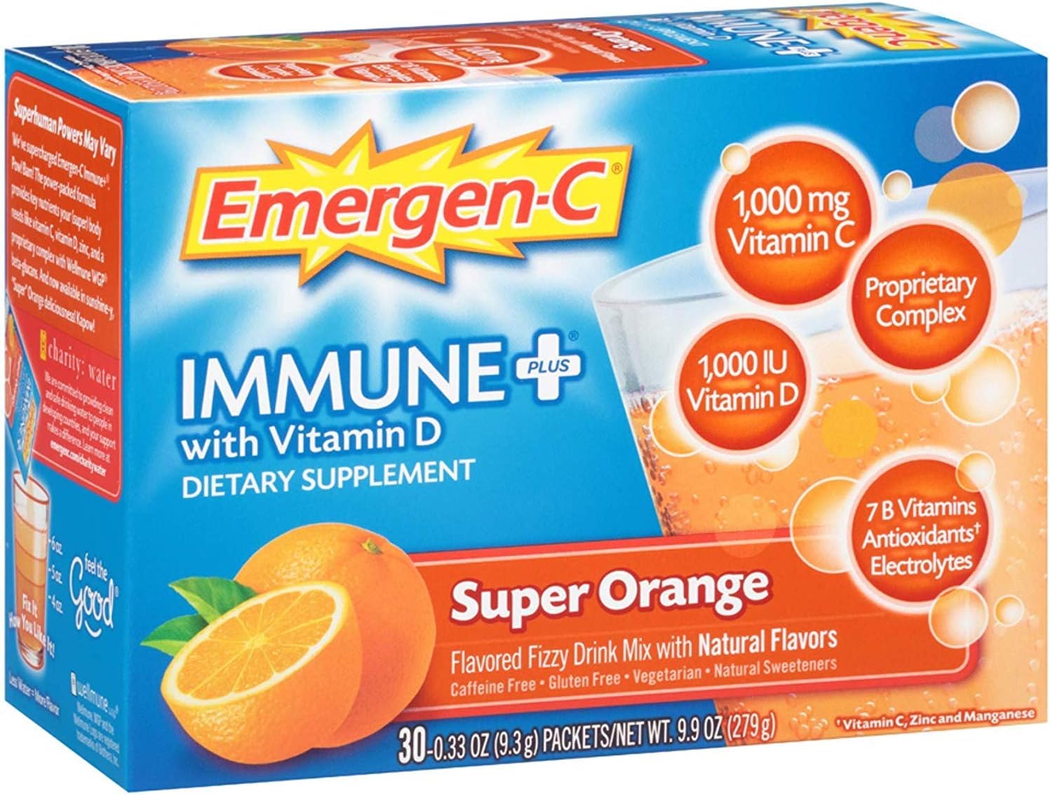 Emergen C Immune Plus Super Orange Fizzy Drink Mix 0 | Desertcart INDIA