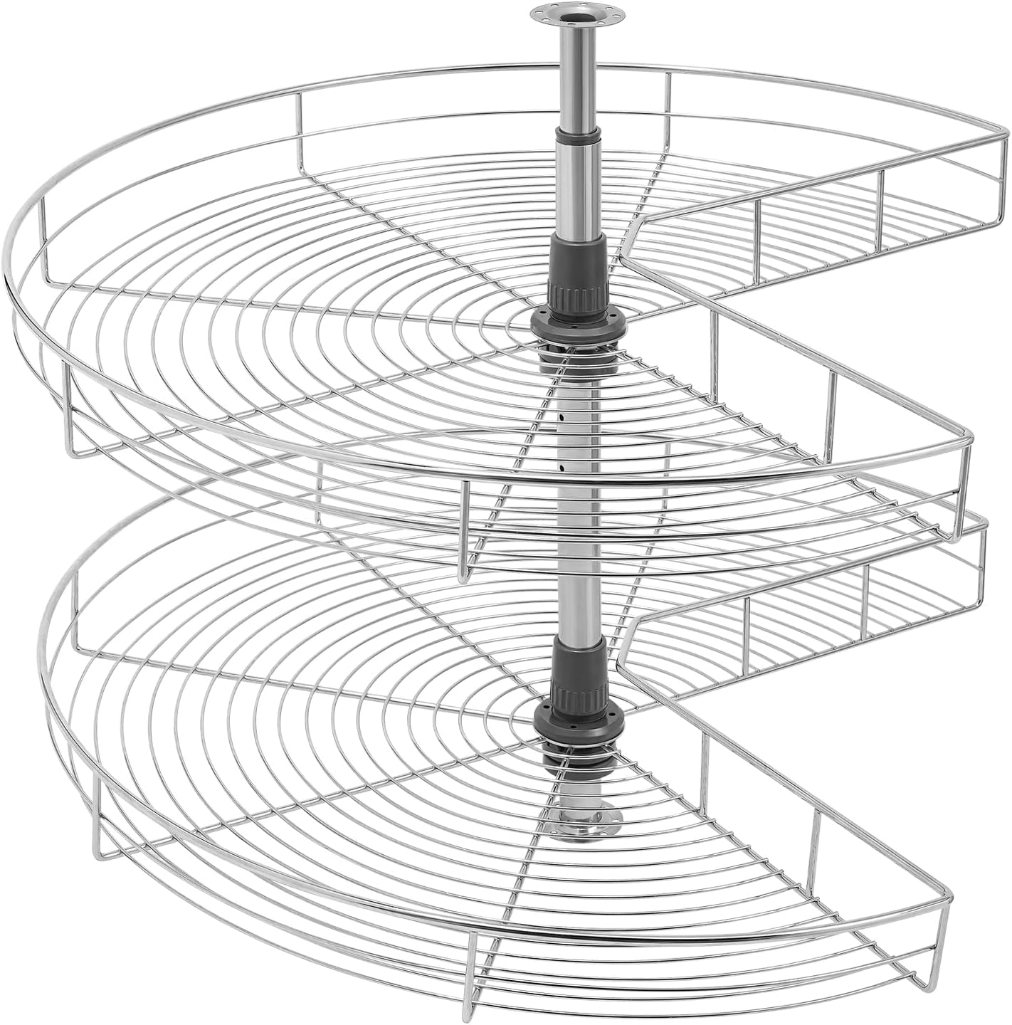 Amazon.com: Bepritm Corner Cabinet Lazy Susan, 2-Tiers Kitchen Base ...