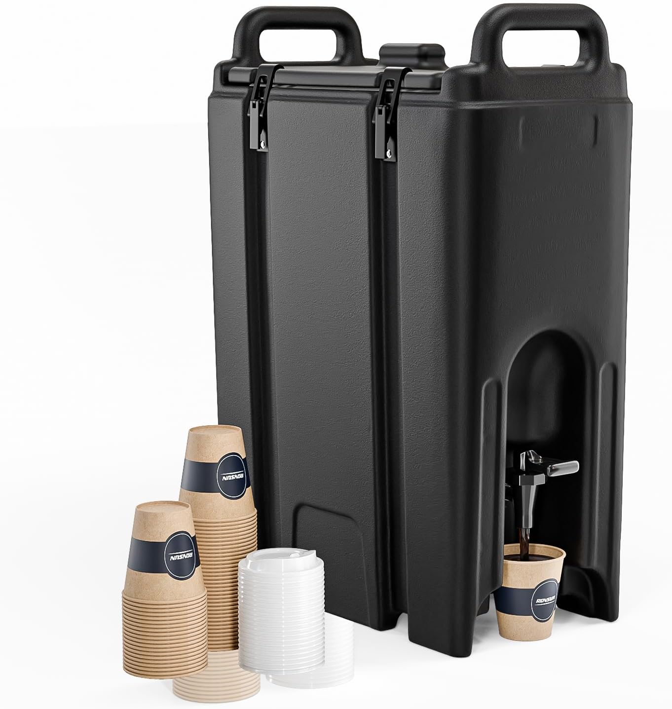 Amazon.com | ROVSUN 5Gallon Insulated Beverage Dispenser, Ice and Hot ...