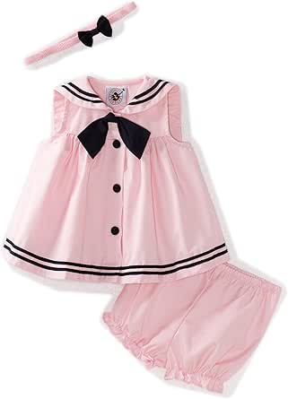 Amazon.com: Good Lad Baby Girls' Nautical Dress, Pink, 24 Months ...