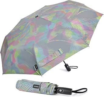 Amazon.com: G4Free Reflective Travel Umbrella 46 Inch Large UPF 50+ UV ...