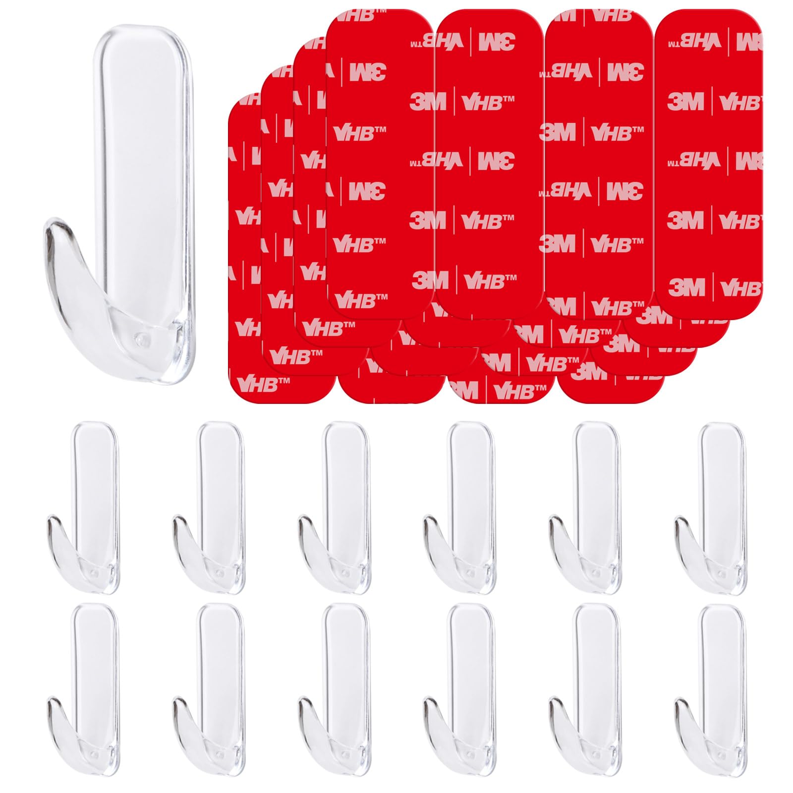 Amazon.com: JulyWind Wall Hooks for Hanging Heavy Duty, Large 12 Self ...