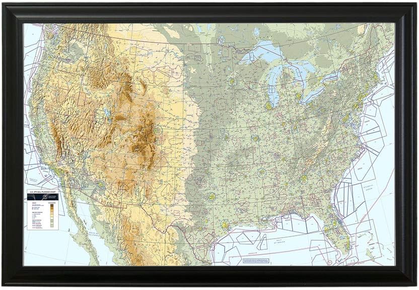 Amazon.com: FAA Chart: U.S. VFR Wall Planning Chart (Flat) VFRWPC ...
