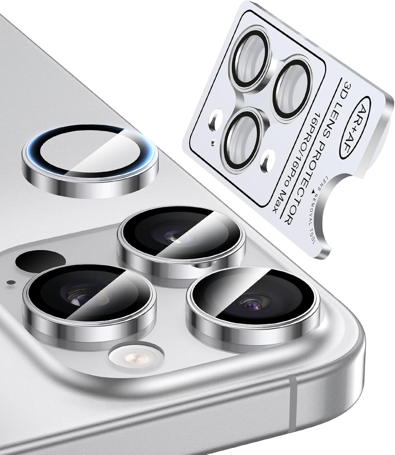 Amazon.com: Bstozalle 2 Pack Military Grade 9H+ Glass for iPhone 16 Pro ...