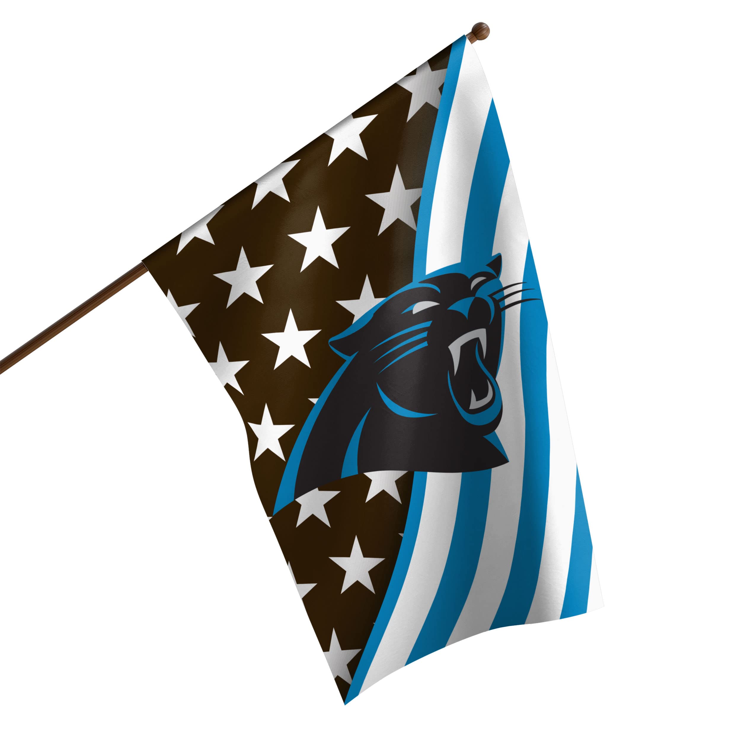Snapklik.com : Carolina Panthers NFL Americana Vertical Flag