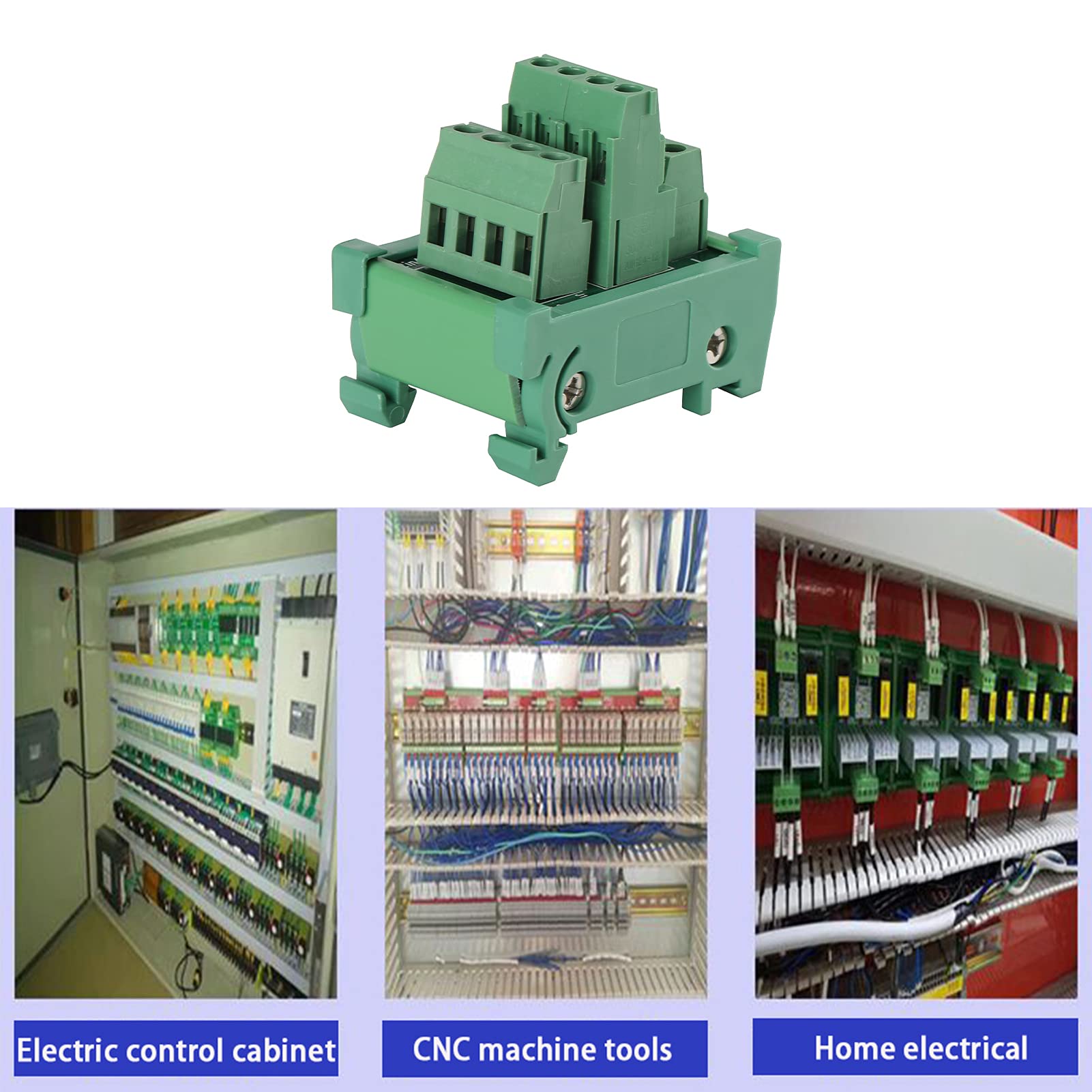Snapklik.com : 2 In 4 Out Terminal Blocks Module, DIN Rail And Panel ...