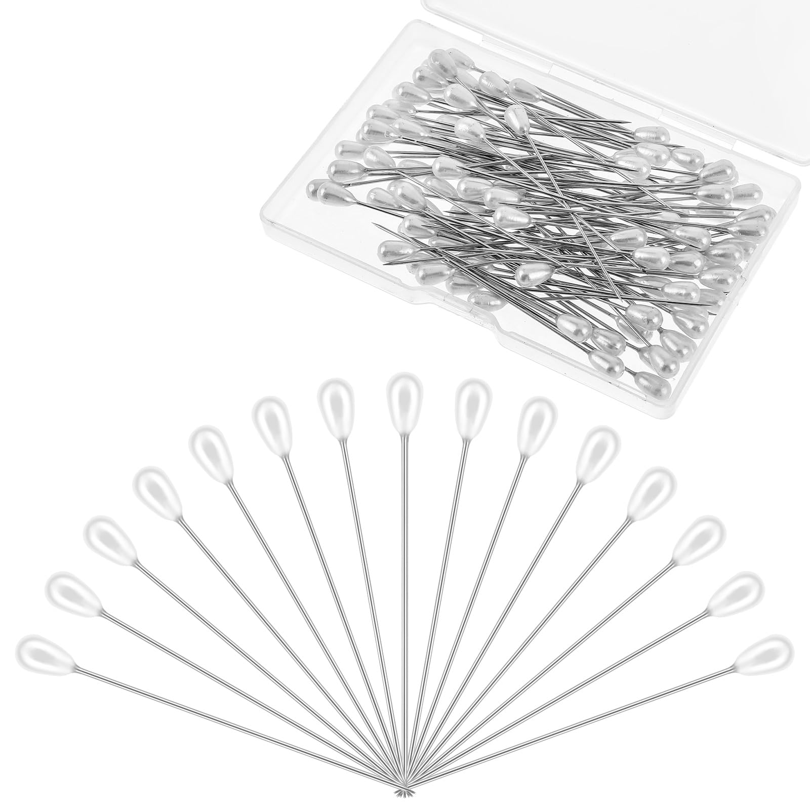 Amazon.com: 100 PCS Sewing Corsage Pins, 2.1 inch Boutonniere Pins ...