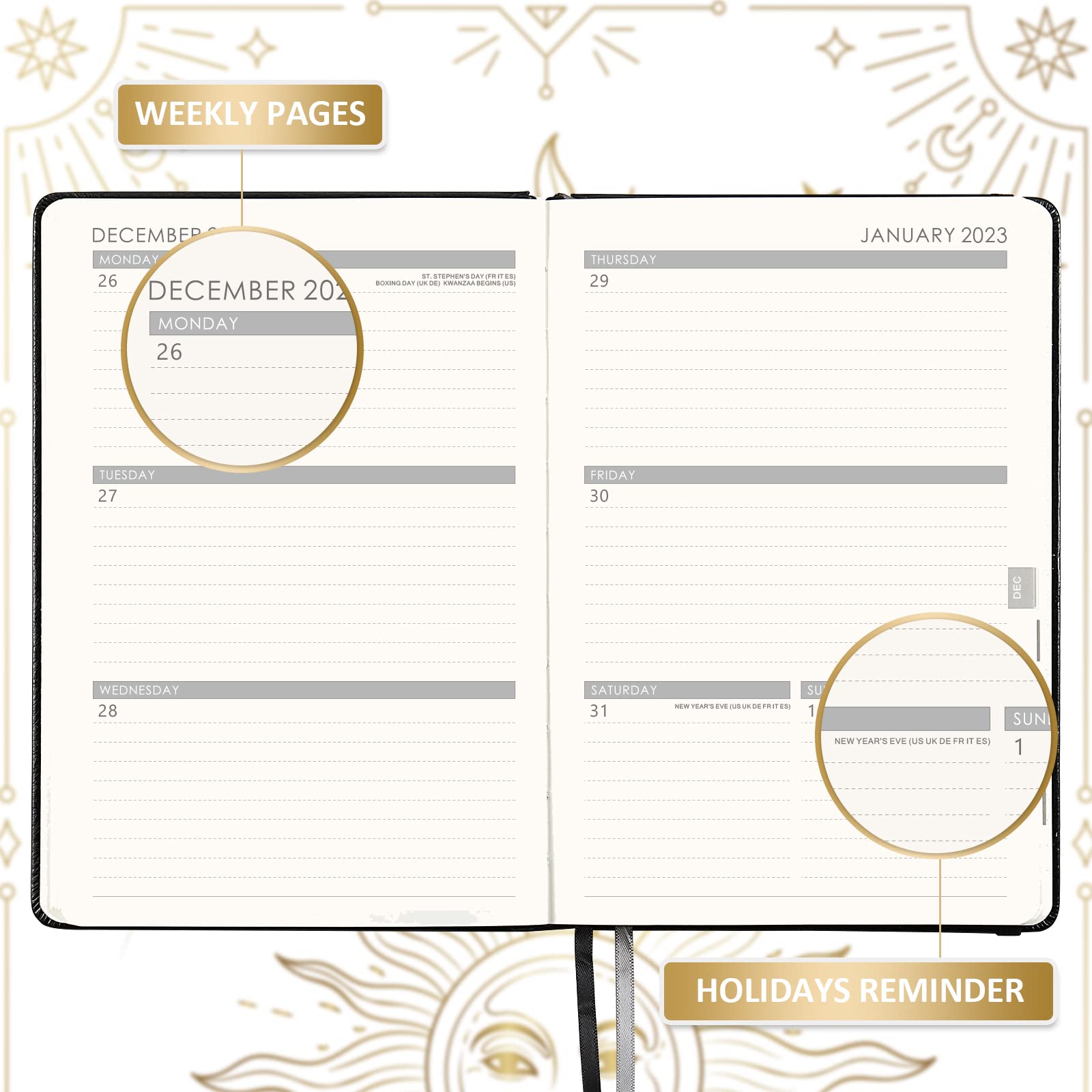 2022-2023 Planner - 18-Months Academic Weekly Monthly Planner 2022-2023 ...