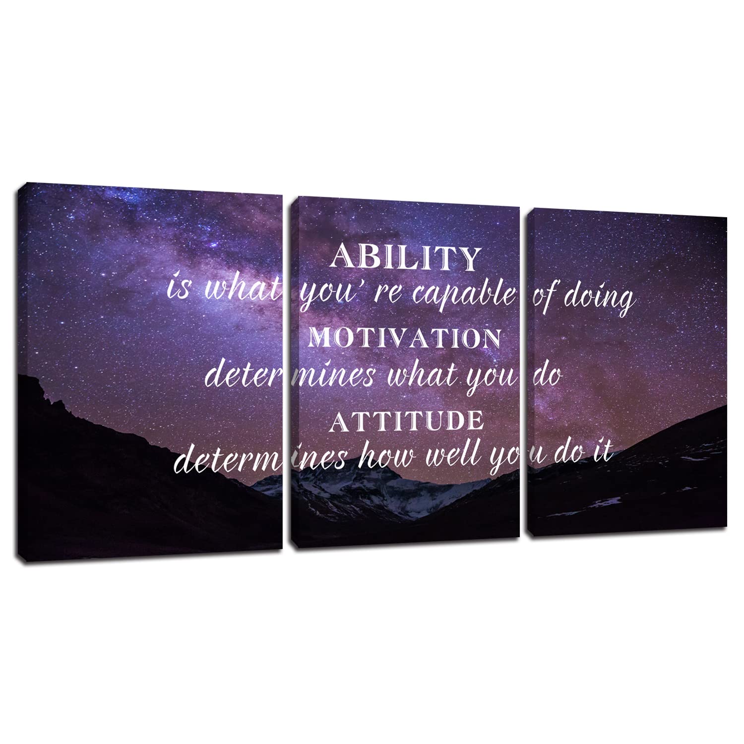 Amazon.com: Motivational Wall Art Poster Bedroom Inspirational Canvas ...