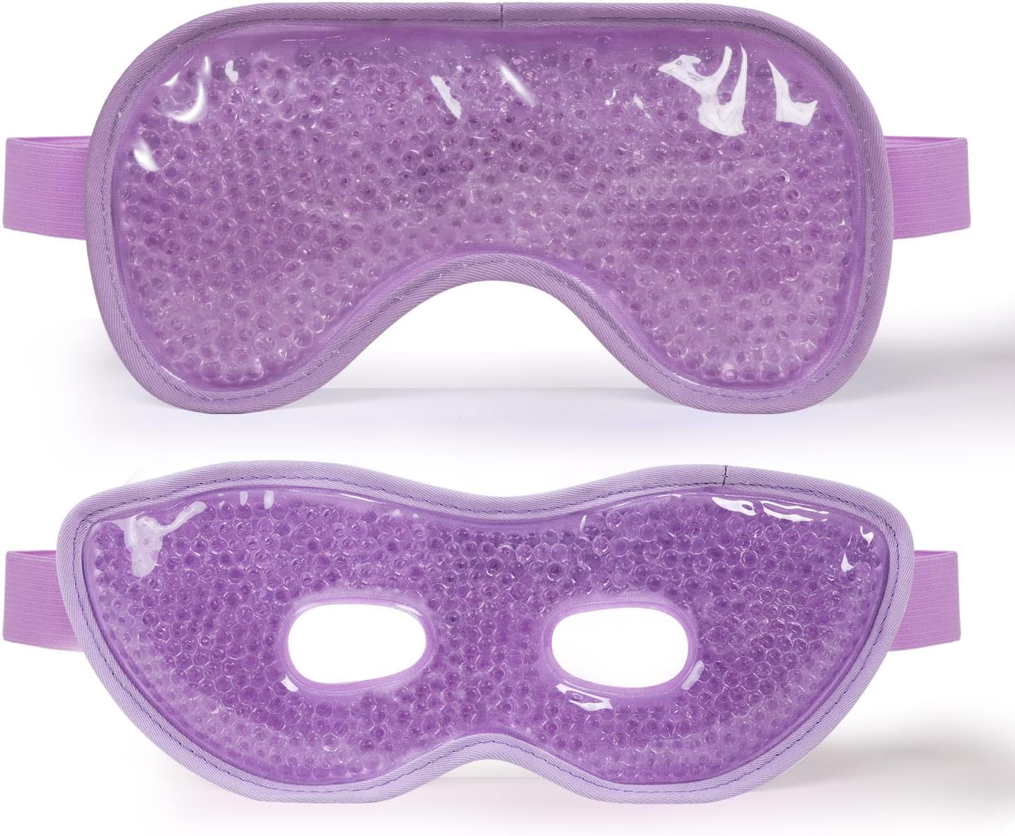 Amazon.com: Cavoilu Sleep Mask, 2Packs Eye Mask for Sleeping, Gel Eye ...