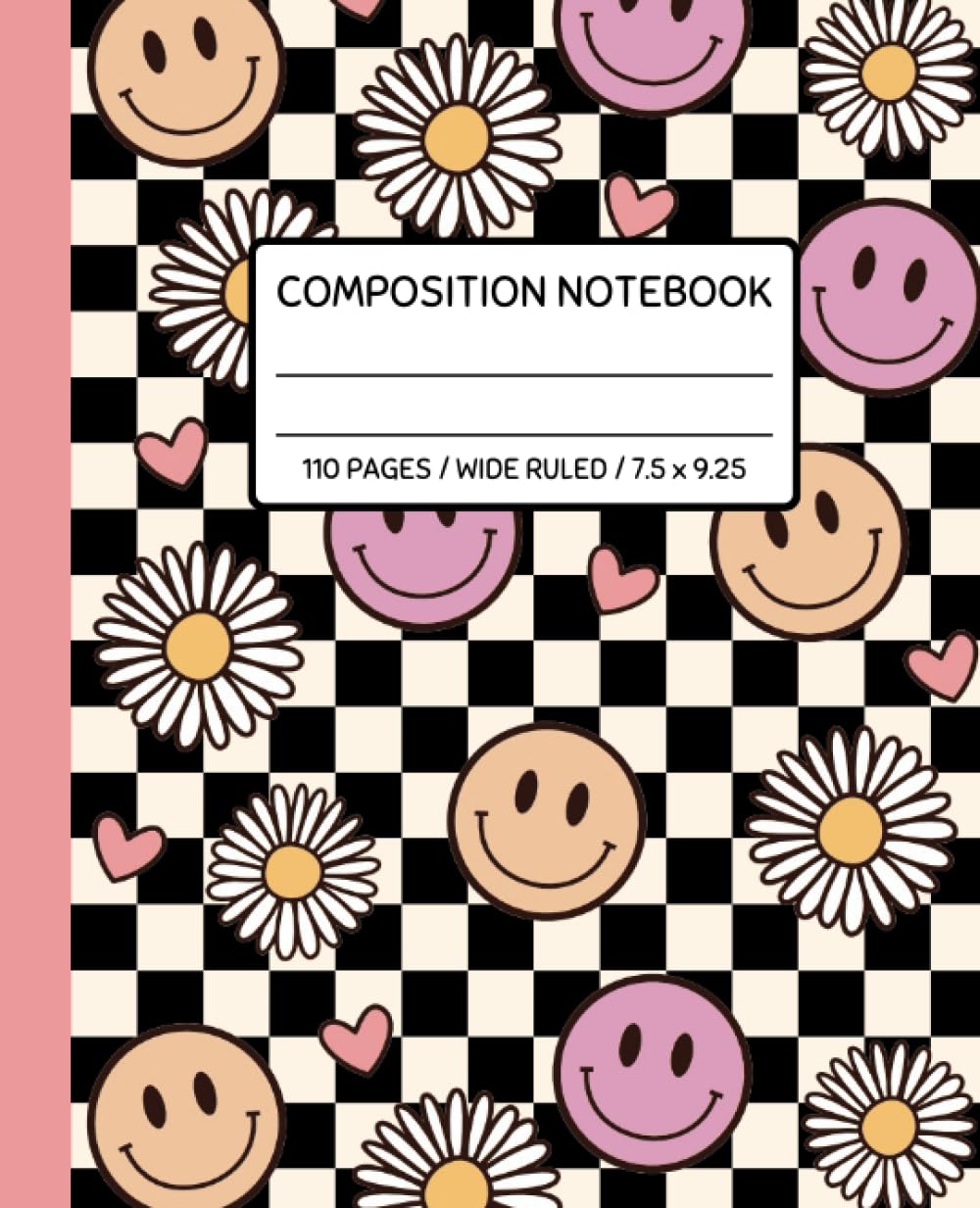 Composition Notebook Wide Ruled: Preppy Aesthetic Cute Checkered for ...