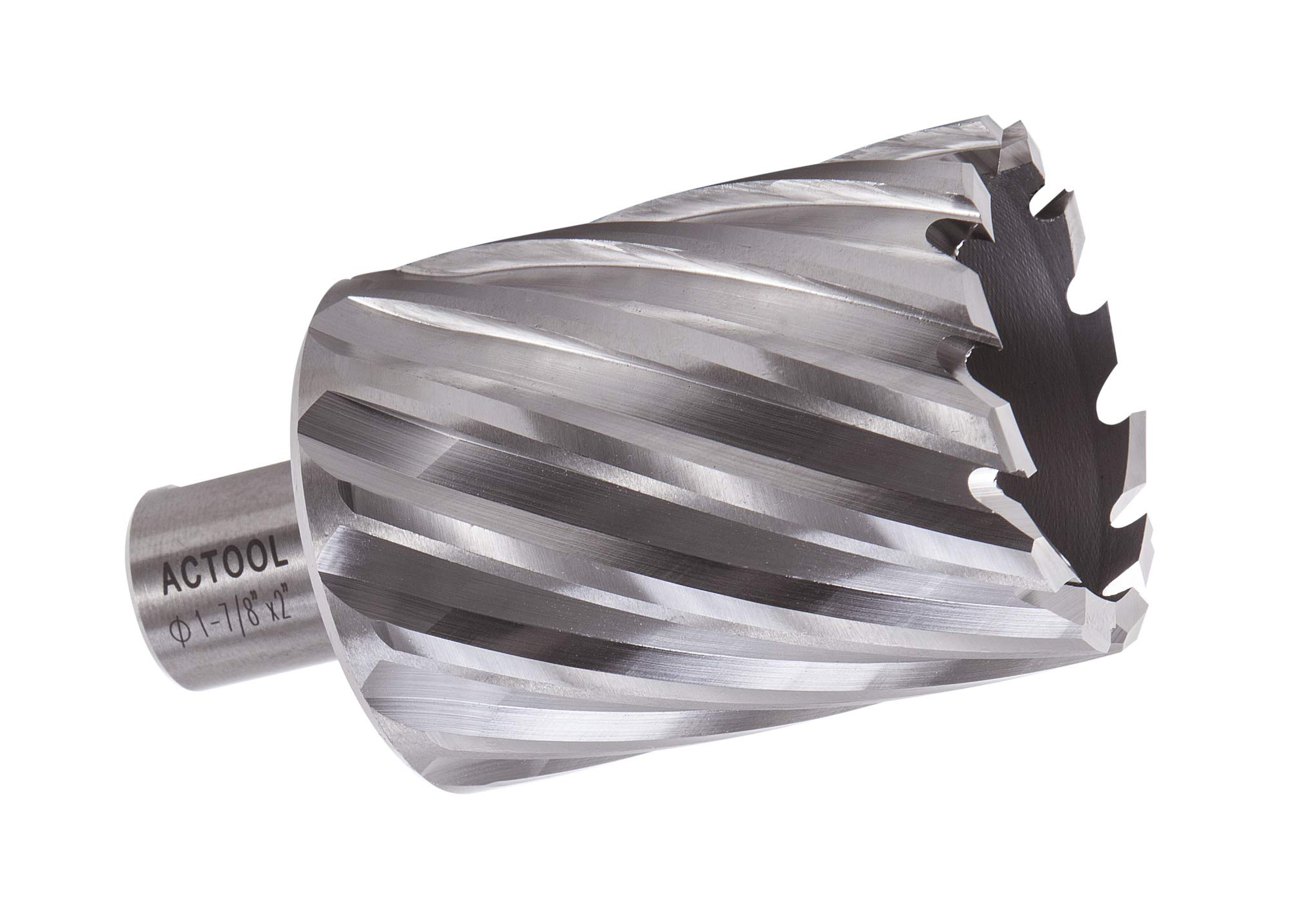Amazon.com: ACTOOL 1-7/8" Diameter × 2" Depth of Cut HSS ANNULAR Cutter ...