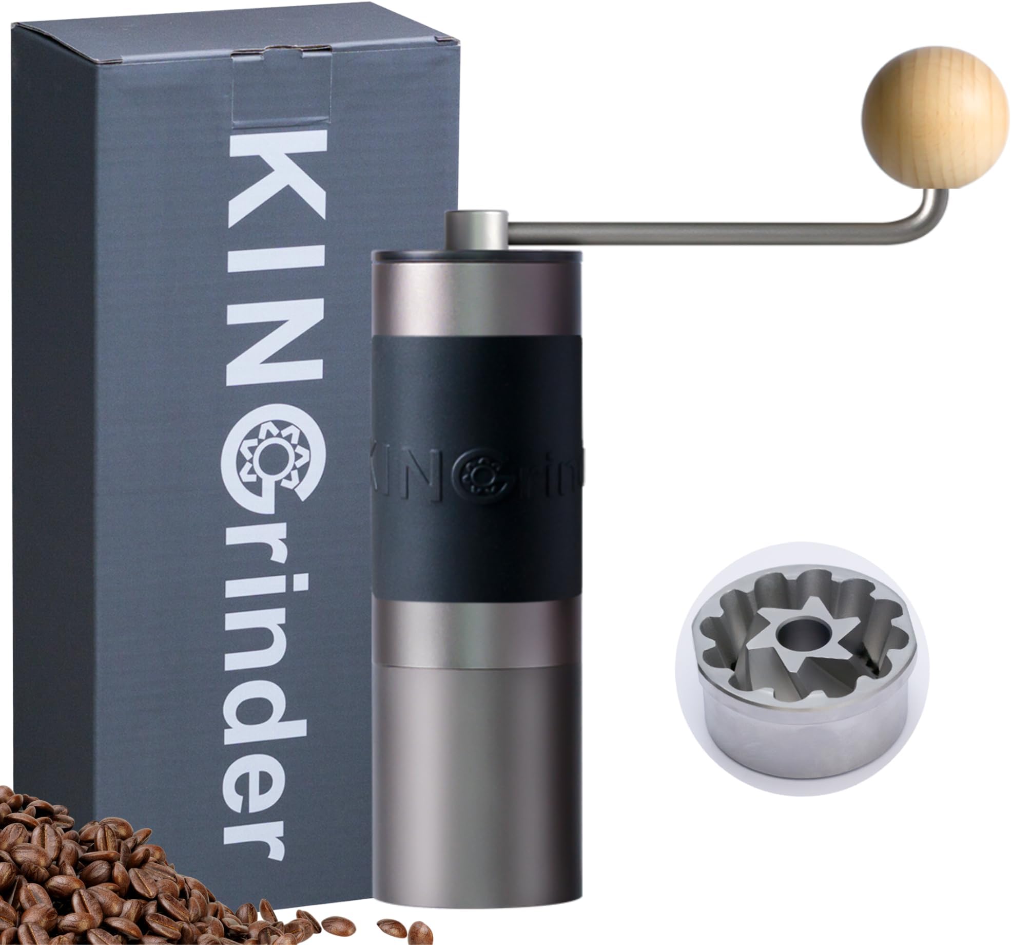Amazon.com: CafeSing ORCA go Flat Burr Manual Coffee Grinder : Home ...