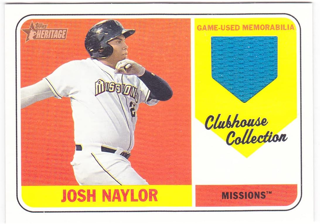 2018 TOPPS HERITAGE JOSH NAYLOR CLUBHOUSE COLLECTION ROOKIE JERSEY at ...