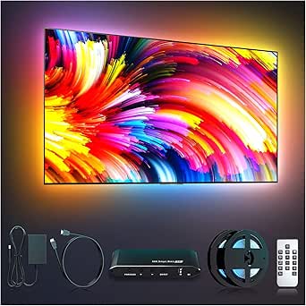 BDFFLY Retroiluminación LED de TV con Caja de Sincronización HDMI 4K ...