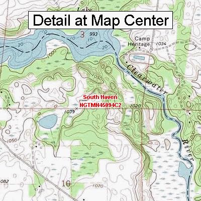 Amazon.com : USGS Topographic Quadrangle Map - South Haven, Minnesota ...