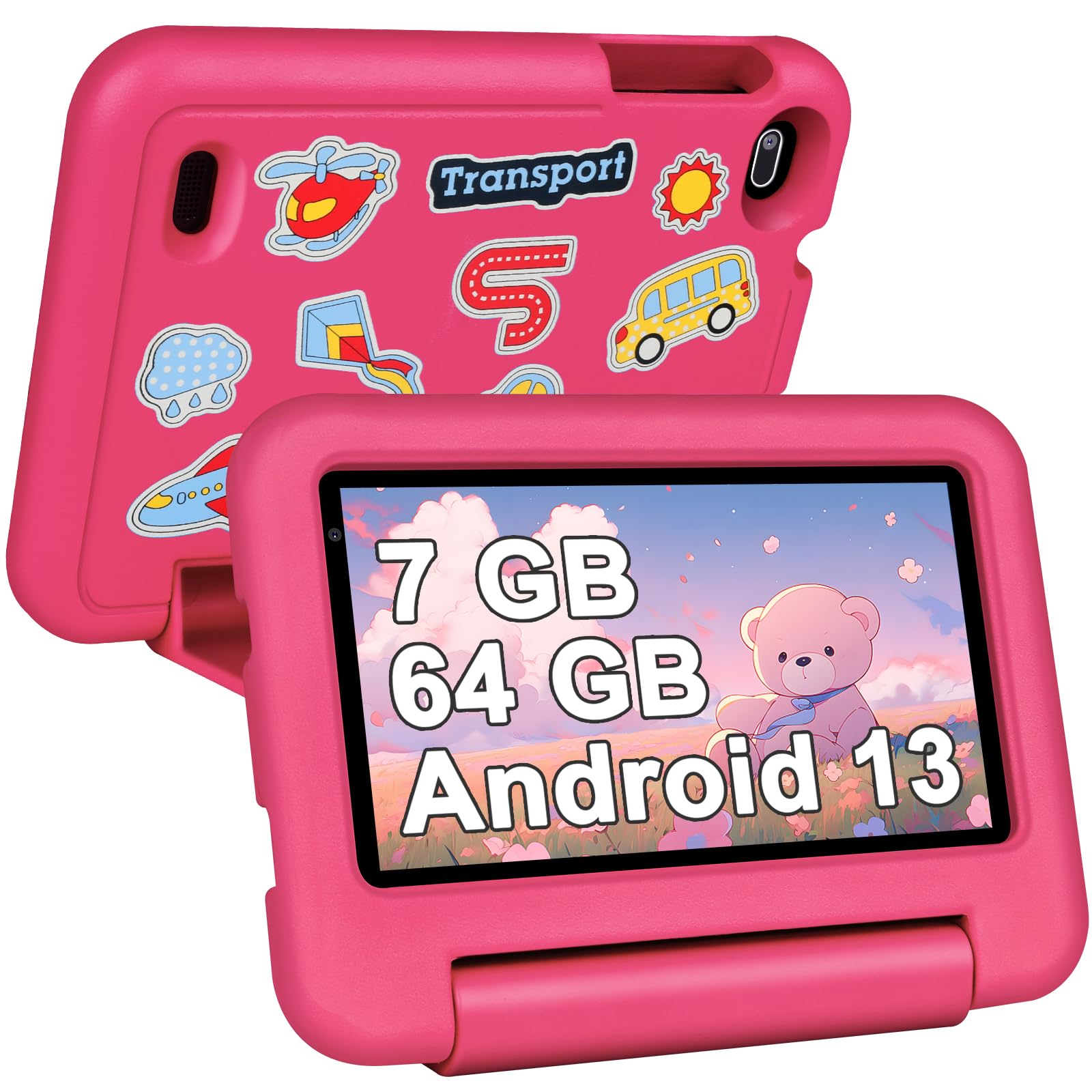 Snapklik.com : SEBBE Kids Tablet Android 13 Tablet 7 Inch, 7GB RAM+64GB ...