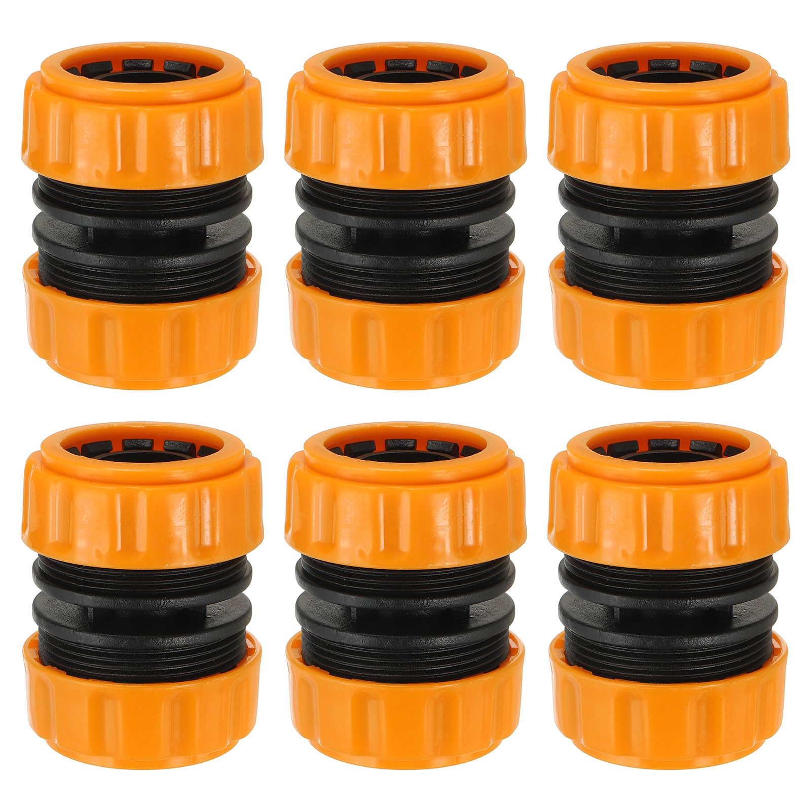 1" Garden Hose Repair Kit Connector Extender, 6 Pcs Plastic Quick Water ...