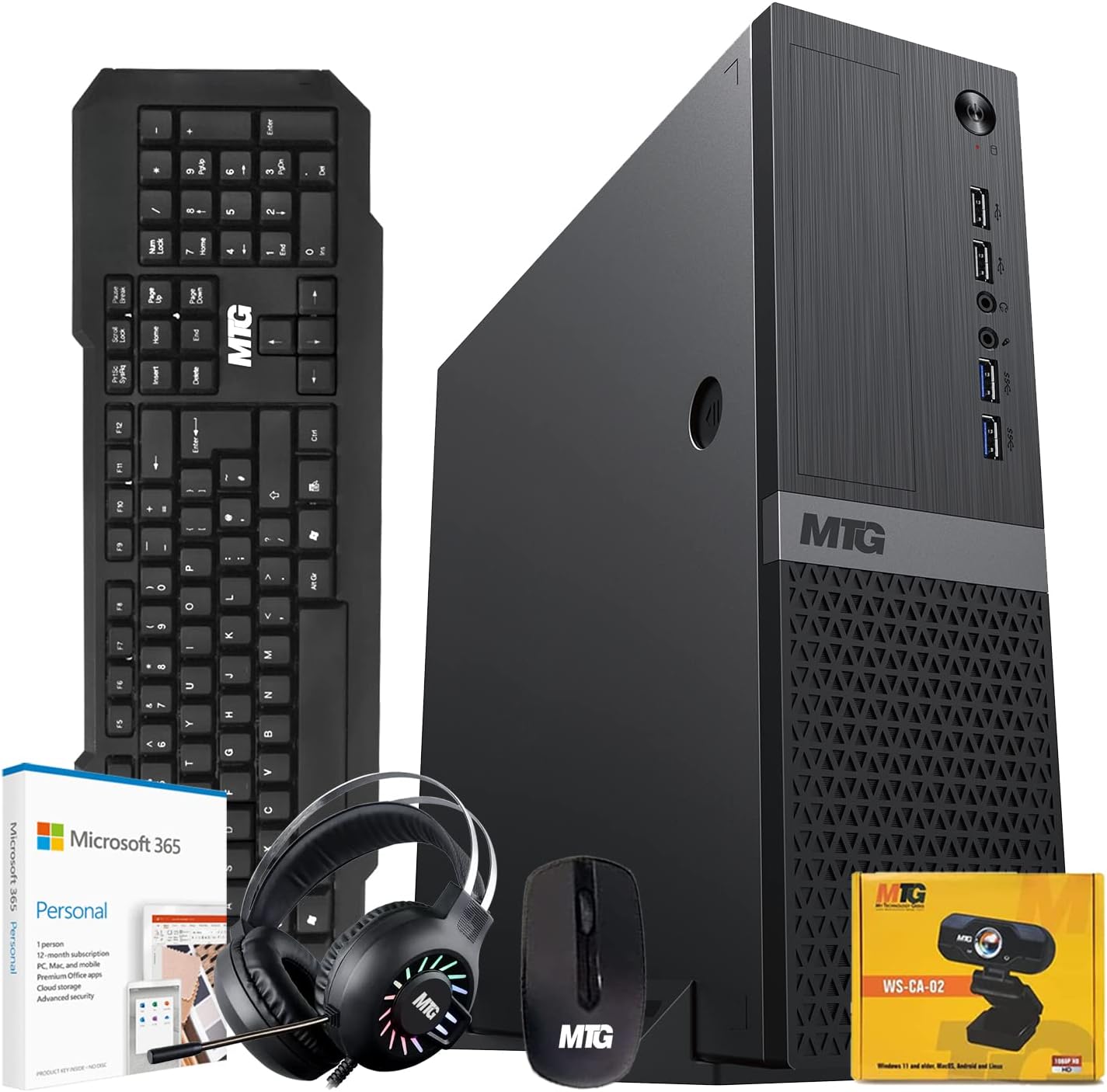 Amazon.com: MTG Aurora Business Computer Desktop PC- Intel Core i5 8th ...