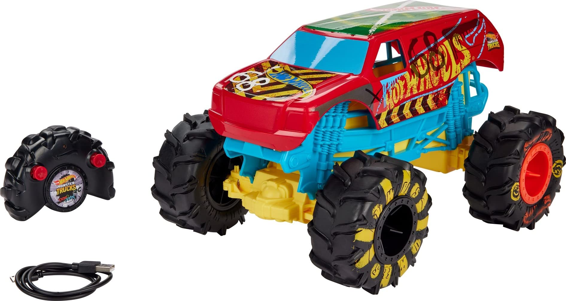 Snapklik.com : Hot Wheels RC Monster Trucks HW Demo Derby In 1:15 Scale ...