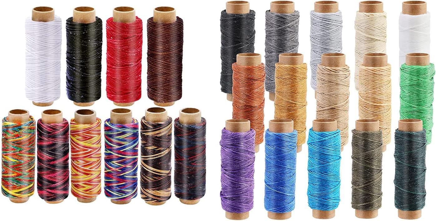 Amazon.com: Waxed Thread Cord 1030 Yards，25 Colors Waxed Thread,Leather ...