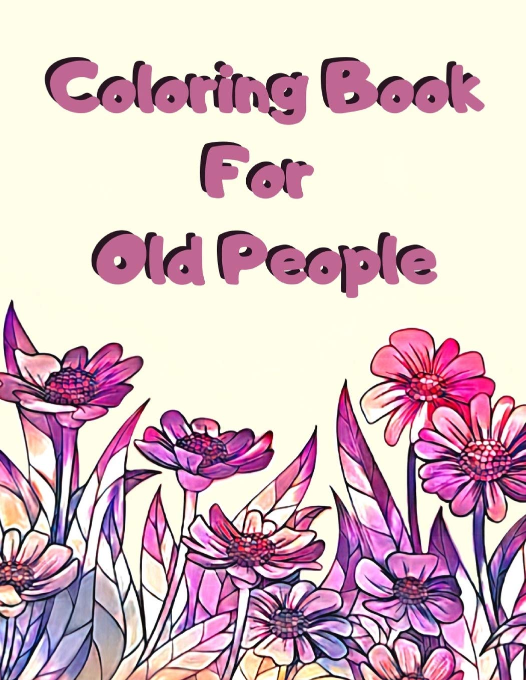 Coloring Book For Old People: Large Print Detailed Adult Coloring Book ...