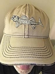 Amazon.com: AKIZON Mens Hats Baseball Cap with Fish Bones - Fishing Hat ...
