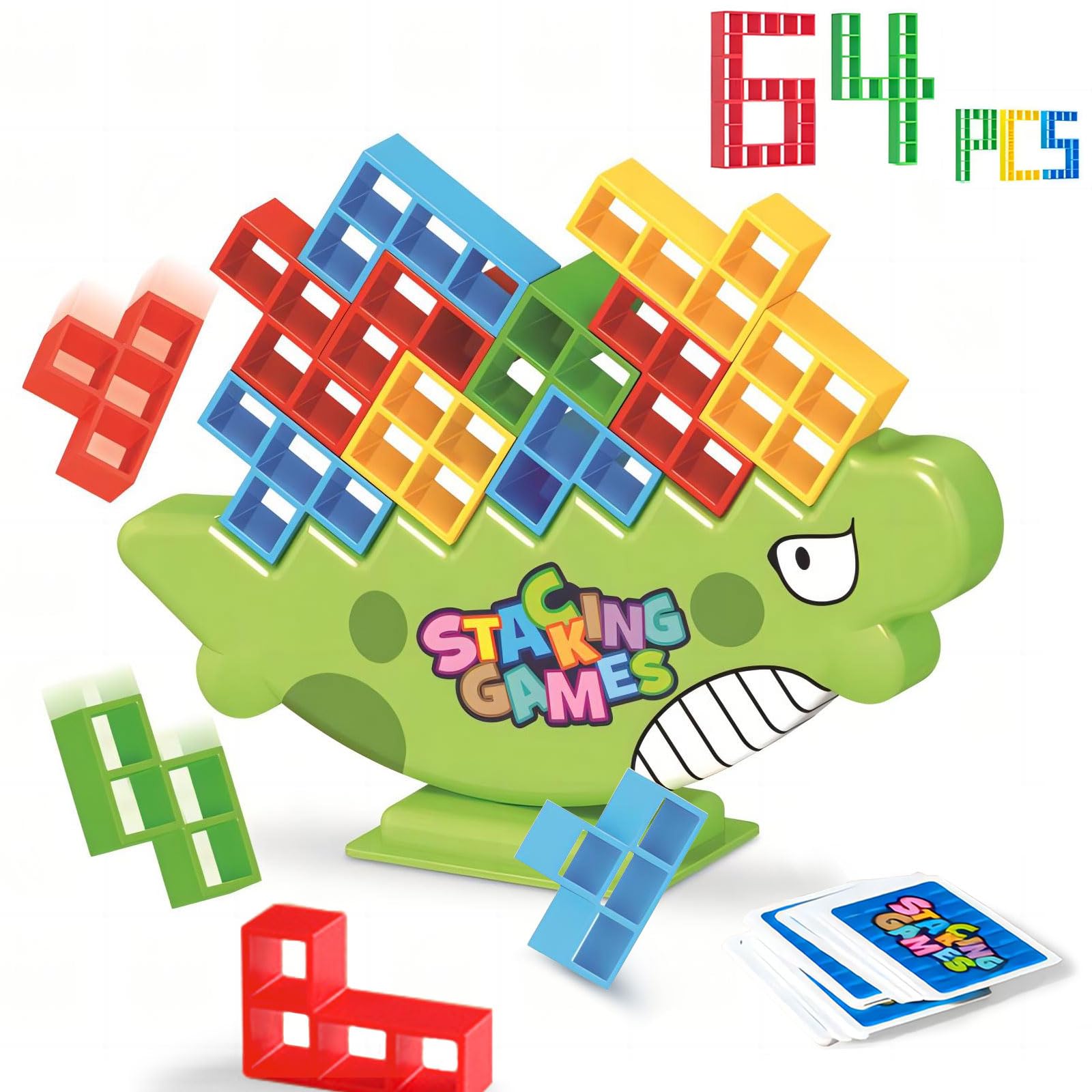 Dinosaurs Stacking Game, Balance Board Games Building Blocks Hot Puzzle ...