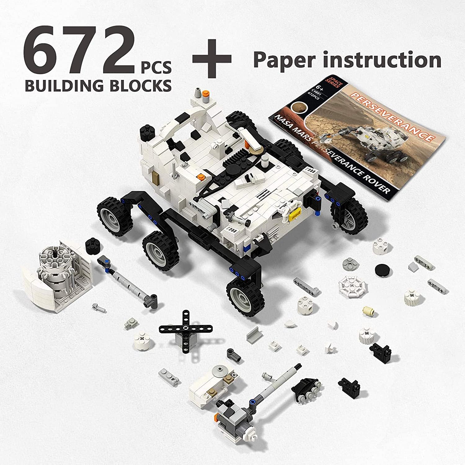 Millionspring Nasa Perseverance Mars Rover Building Kits Toys, Space ...