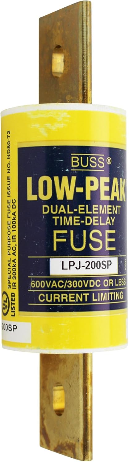 Bussman LPJ-200SP Low Peak Fuse Class J Time Delay 600V 200Amps ...