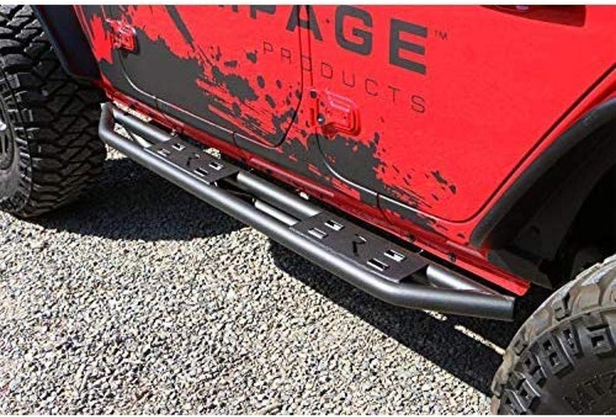 RAMPAGE PRODUCTS 88735 Black SRS Side Bar Retractable Rock Slider Step ...