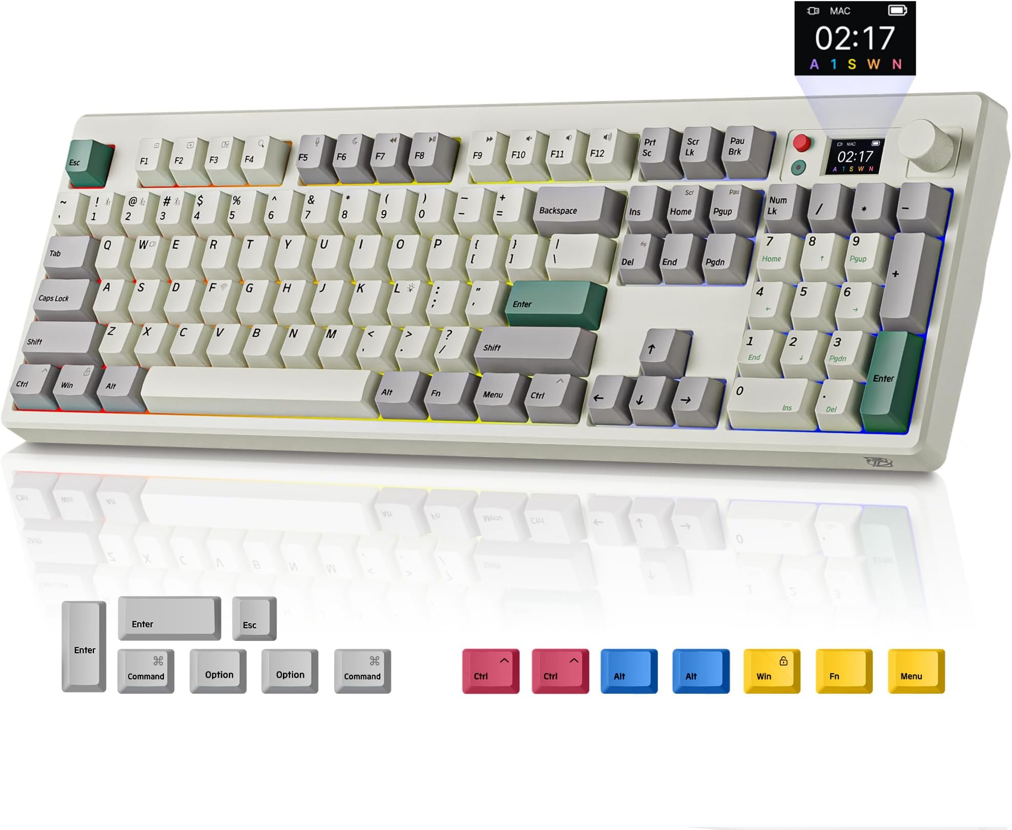 Amazon.com: E-YOOSO Z-99 Wireless Mechanical Keyboard,Tri-Mode ...