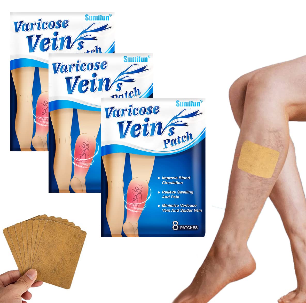 Buy VarixOut Instant Patch -Varicose Veins Patch, Vein Patch Leg Pain ...