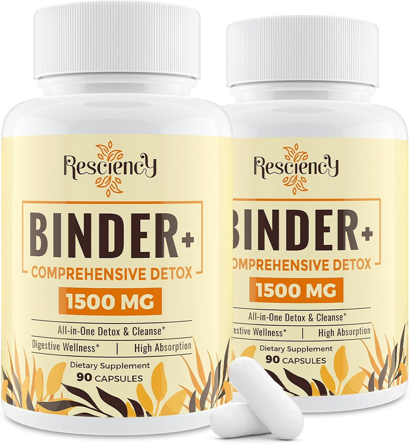 Amazon.com: Resciency 1500 MG Detox Binder Supplement – Activated ...