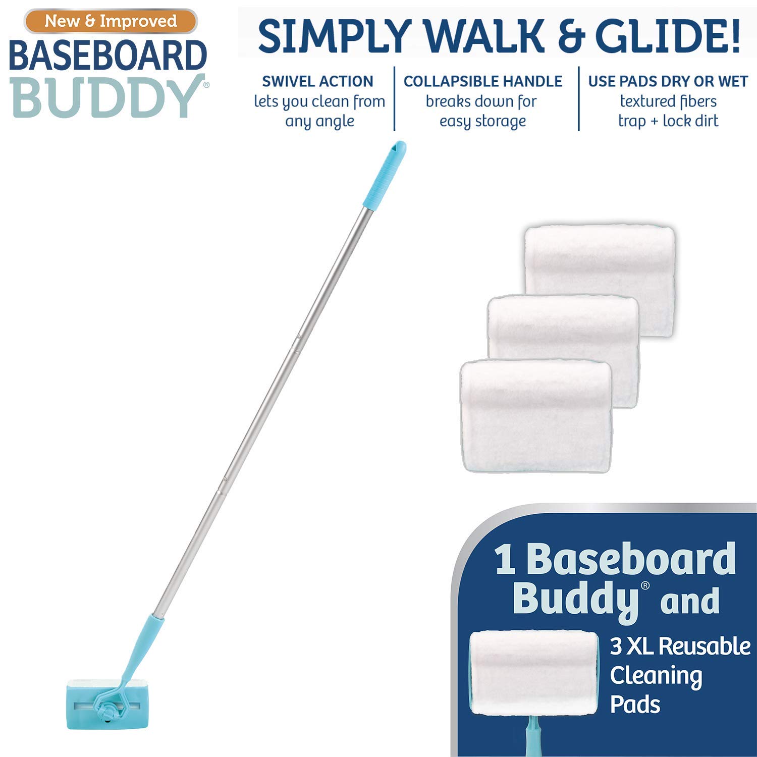 Snapklik.com : Baseboard BuddyBaseboard & Molding Cleaning Tool ...