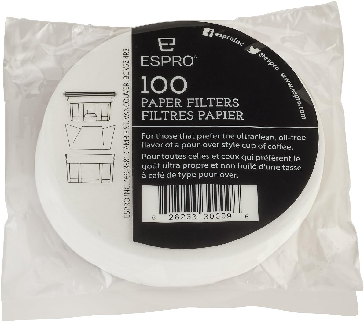 Amazon.com: ESPRO Replacement Micro-Filter - for ESPRO Coffee & Tea ...