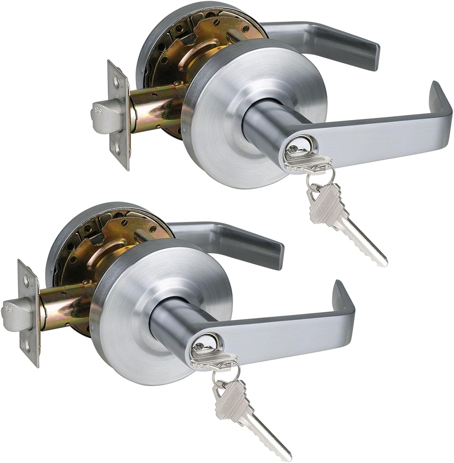 HISAFE Commercial Storeroom & Keyed Entry Door Handle, Different Keys ...