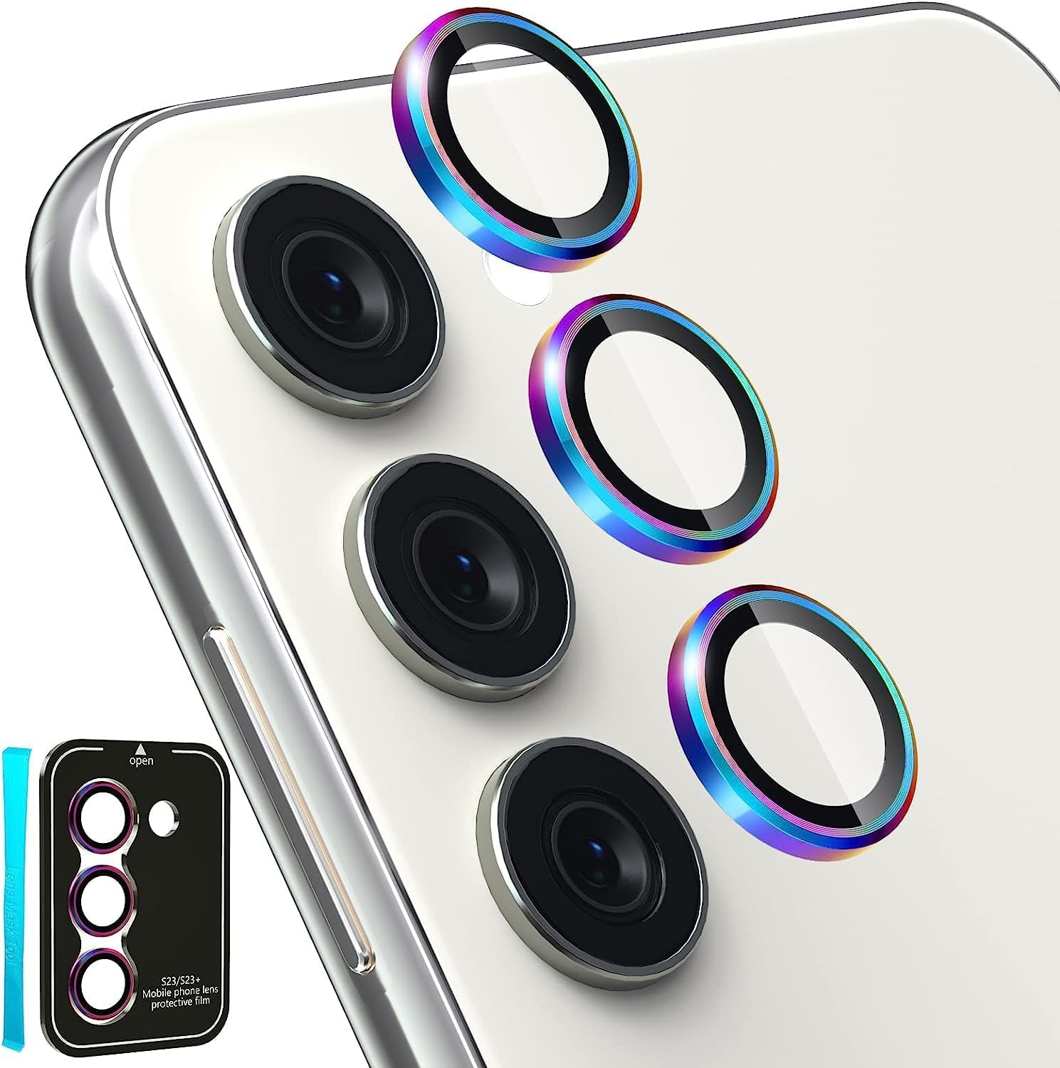 Amazon.com: MOOISVS for Samsung Galaxy S23 FE Camera Lens Protector ...