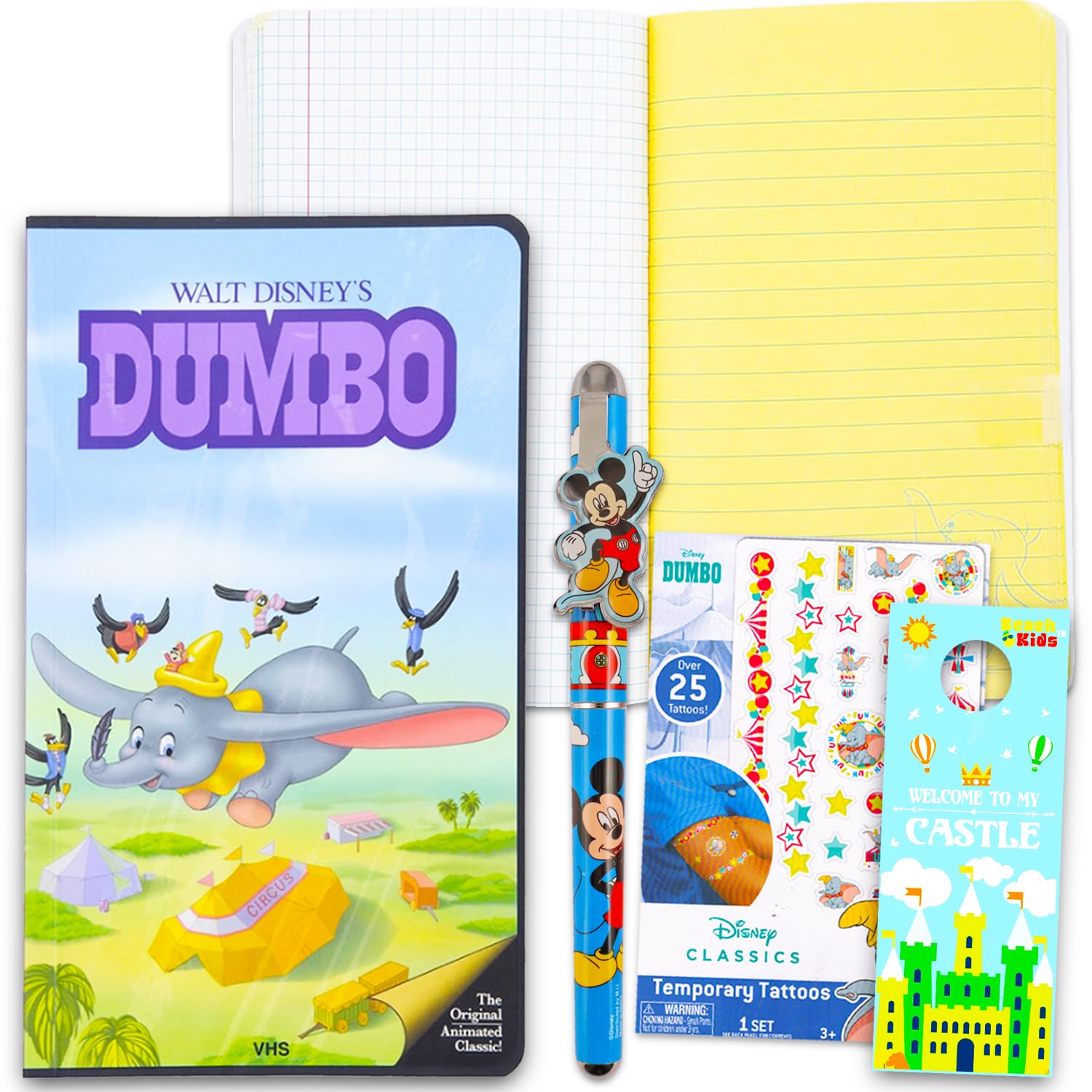 Disney Dumbo Diary Journal for Kids - Bundle Dumbo Journal with Mickey ...