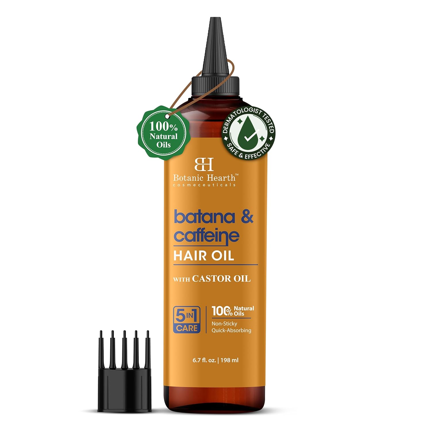 Amazon.com: Botanic Hearth Batana & Caffeine Hair Oil (6.7 fl oz ...