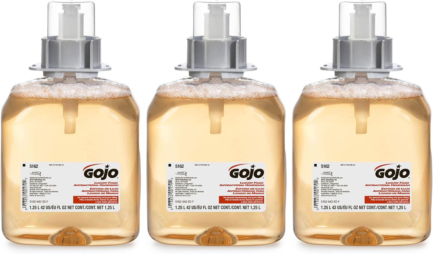 Amazon.com: GOJO Luxury Foam Antibacterial Handwash, Fresh Fruit ...