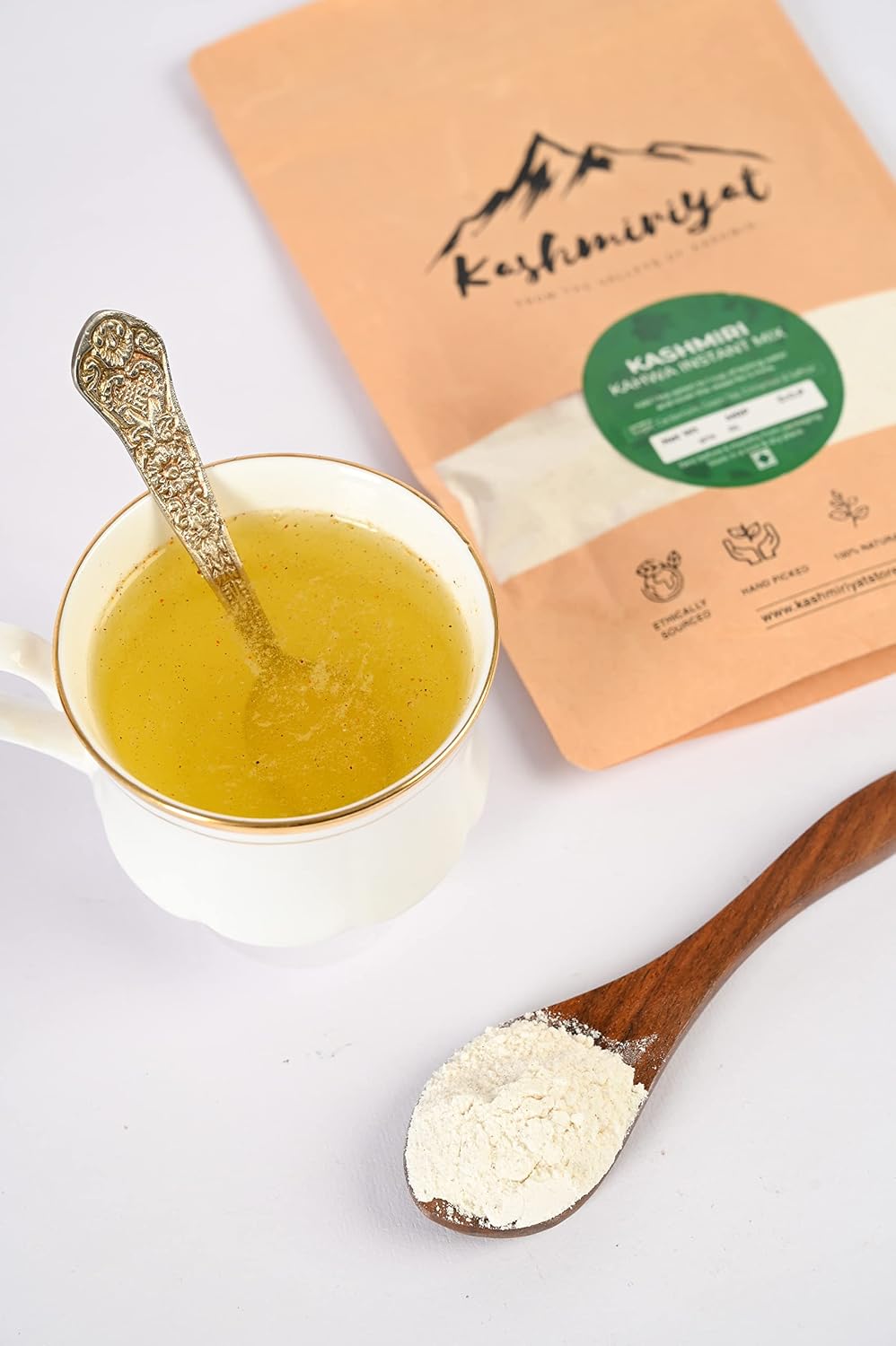 Kashmiriyat Kashmiri Kahwa Instant Mix Powder (200 Gram) : Amazon.in ...