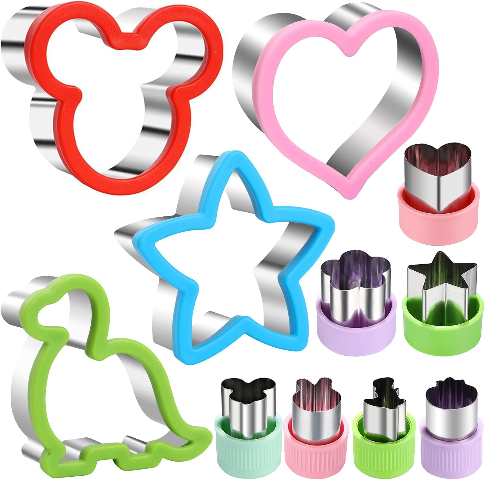 Amazon.com: Sandwich Cutters Set 24 for Kids, Holiday Heart Shaped ...