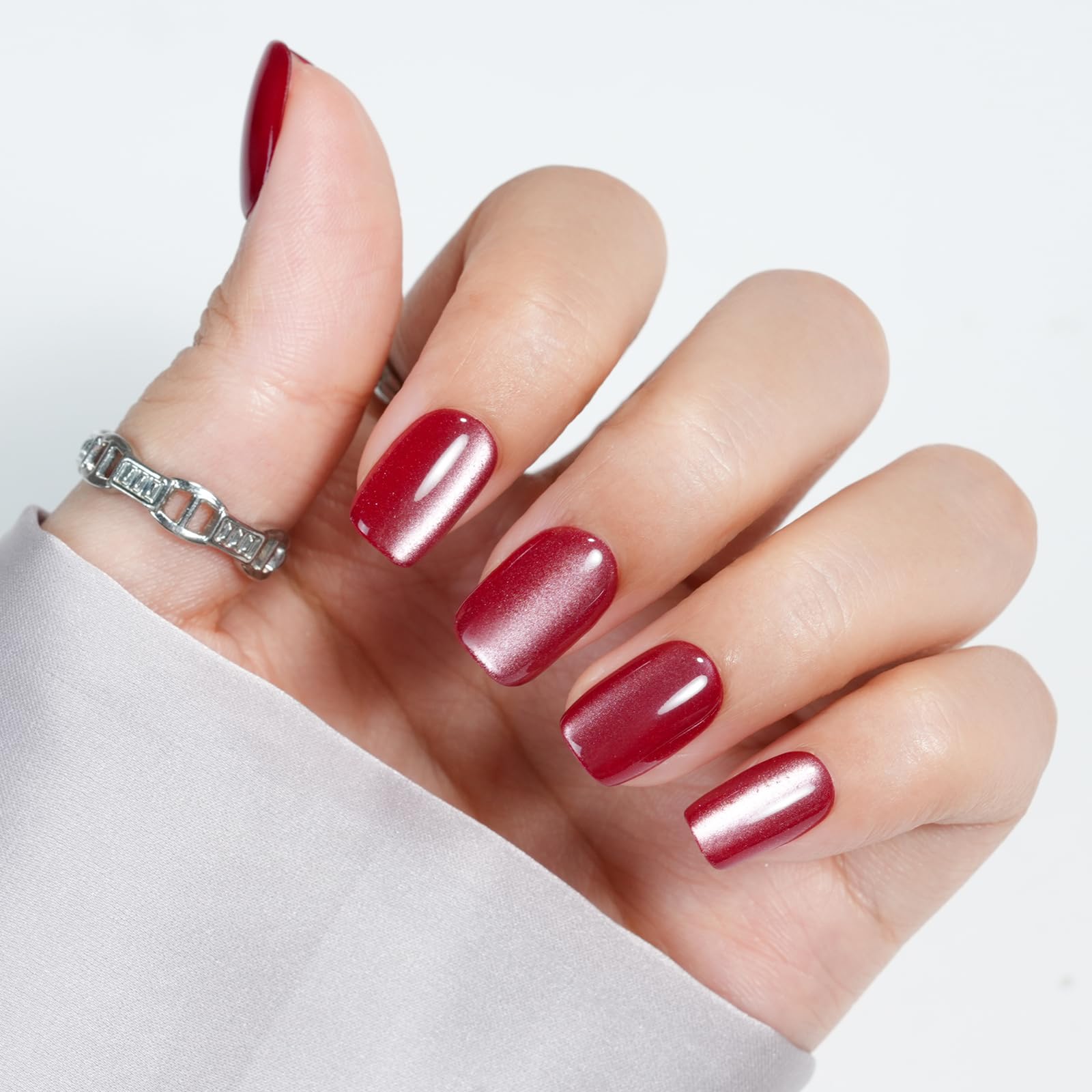 Amazon.com: Cat Eye Press On Nails Short - Jofay Fashion Press On Nails ...