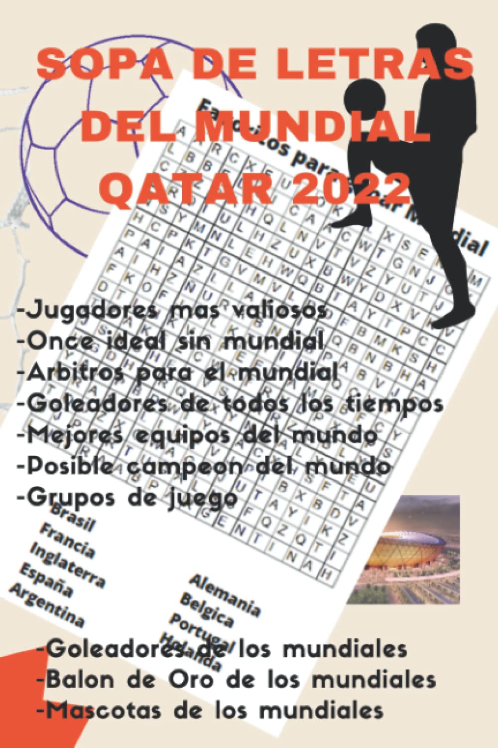 Buy Sopa de Letras del Mundial Qatar 2022: Los goleadores del mundial ...