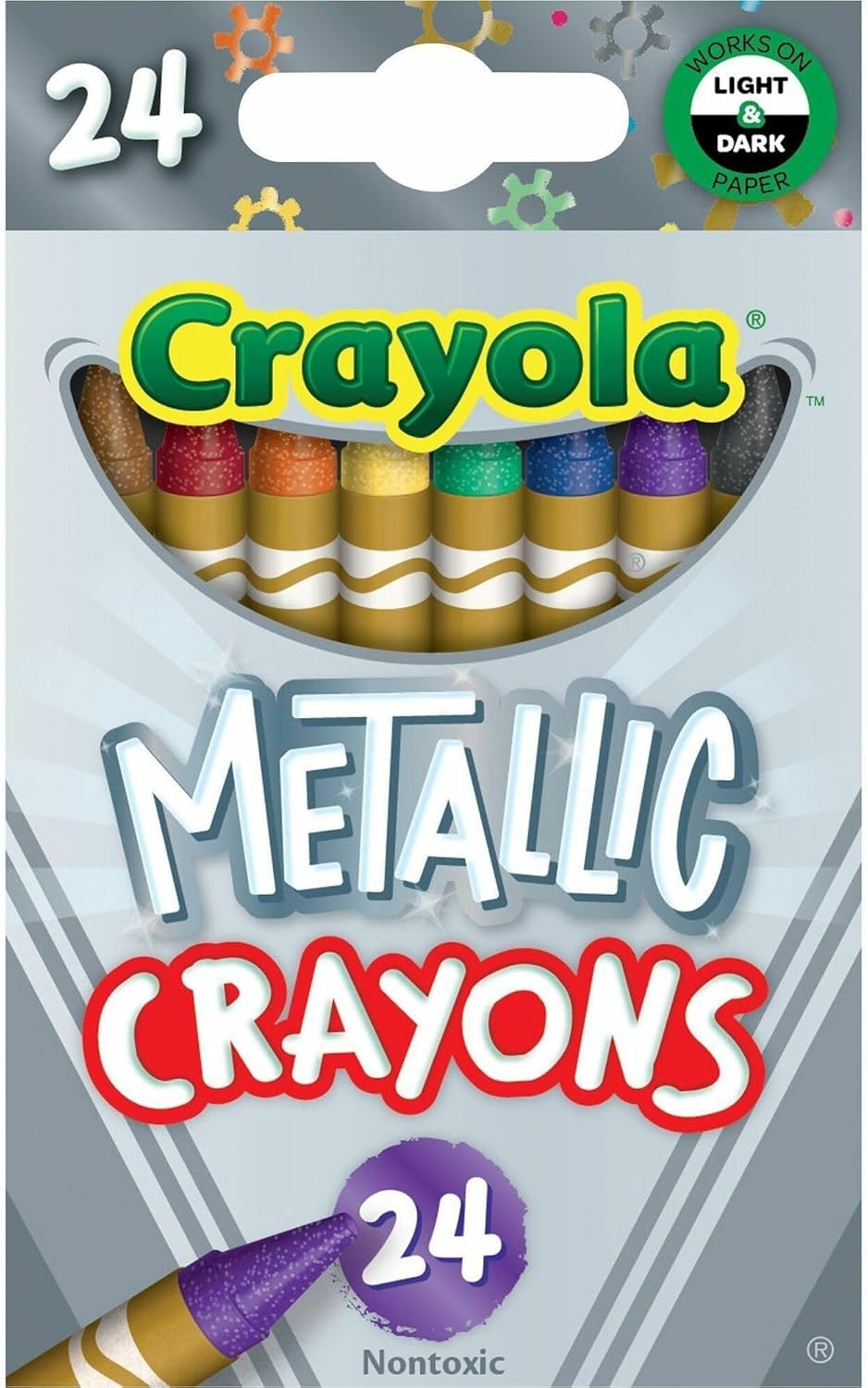 Crayola Metallic Crayons, Pack Of 24 Crayons : Amazon.co.uk: Toys & Games
