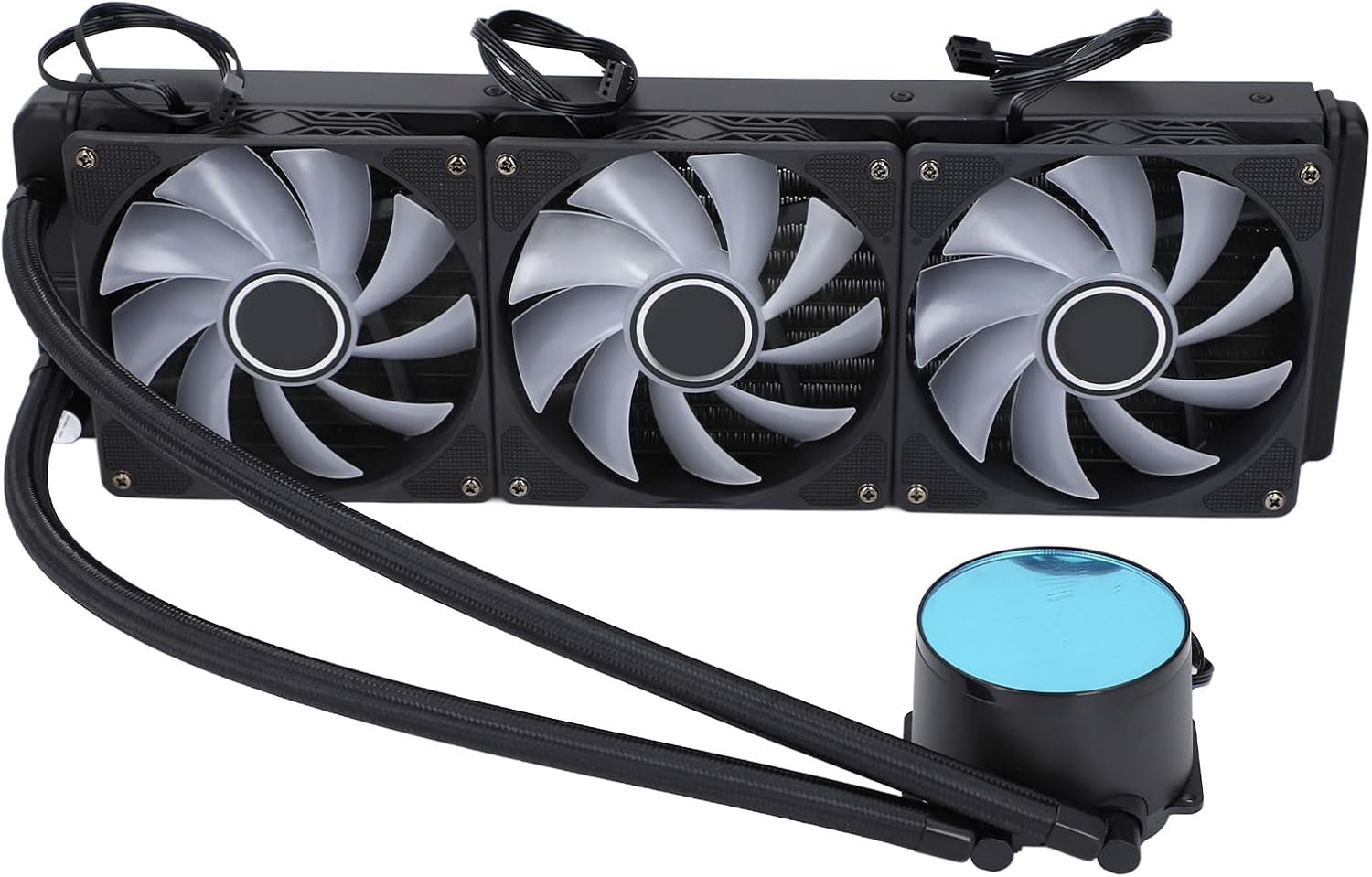 Cryfokt CPU Fan Cooler, ARGB CPU Liquid Cooler with RGB Lights, 360mm ...