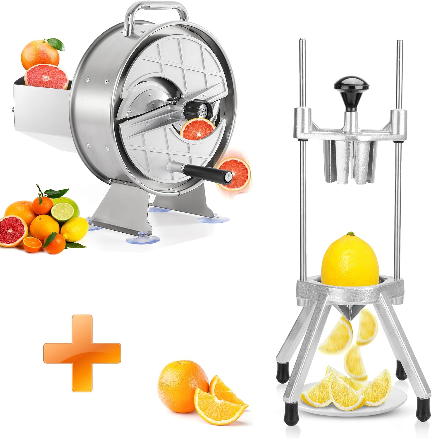 Amazon.com: WICHEMI Commercial Vegetable Slicer Machine + Easy Wedger 8 ...