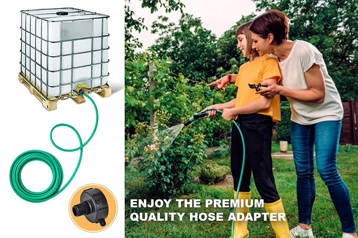 275 330 IBC Tote Adapter - Water Hose Male Adapter - Garden Hose Drain ...